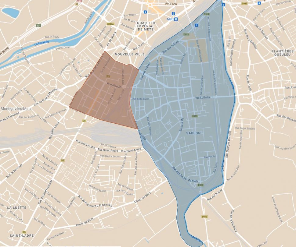 Sablon (quartier) — WikiMetz, l'encyclopédie de Metz